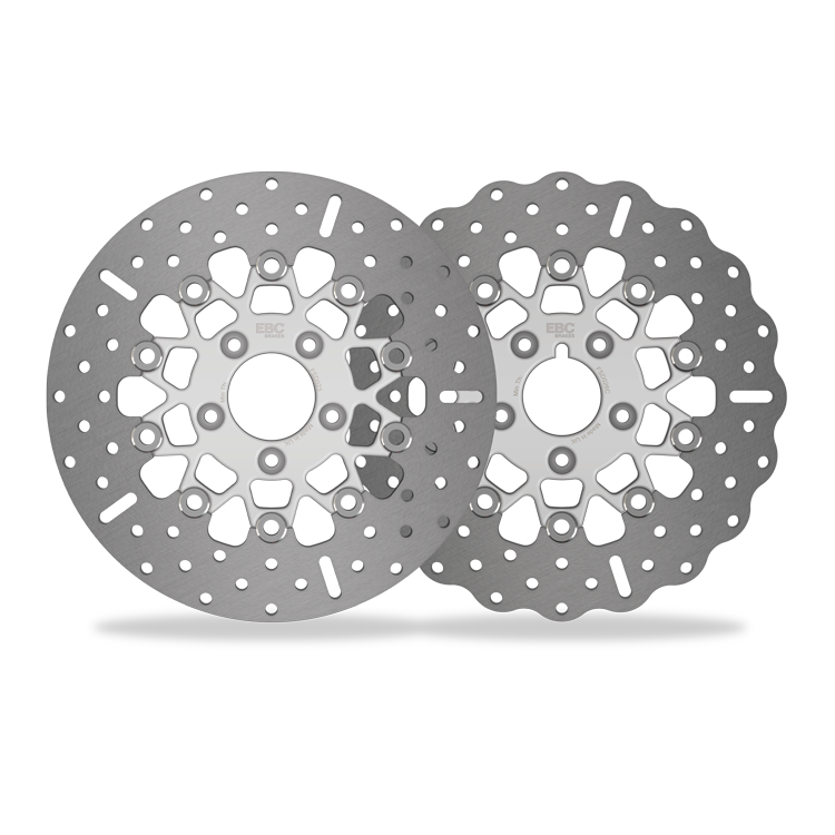 Polished Stainless Rotors for Big Twins - EBC Brakes